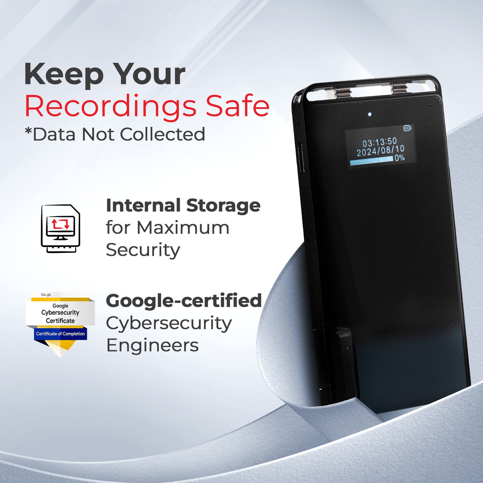 TCTEC 128GB Voice Recorder – TCTEC® Innovation