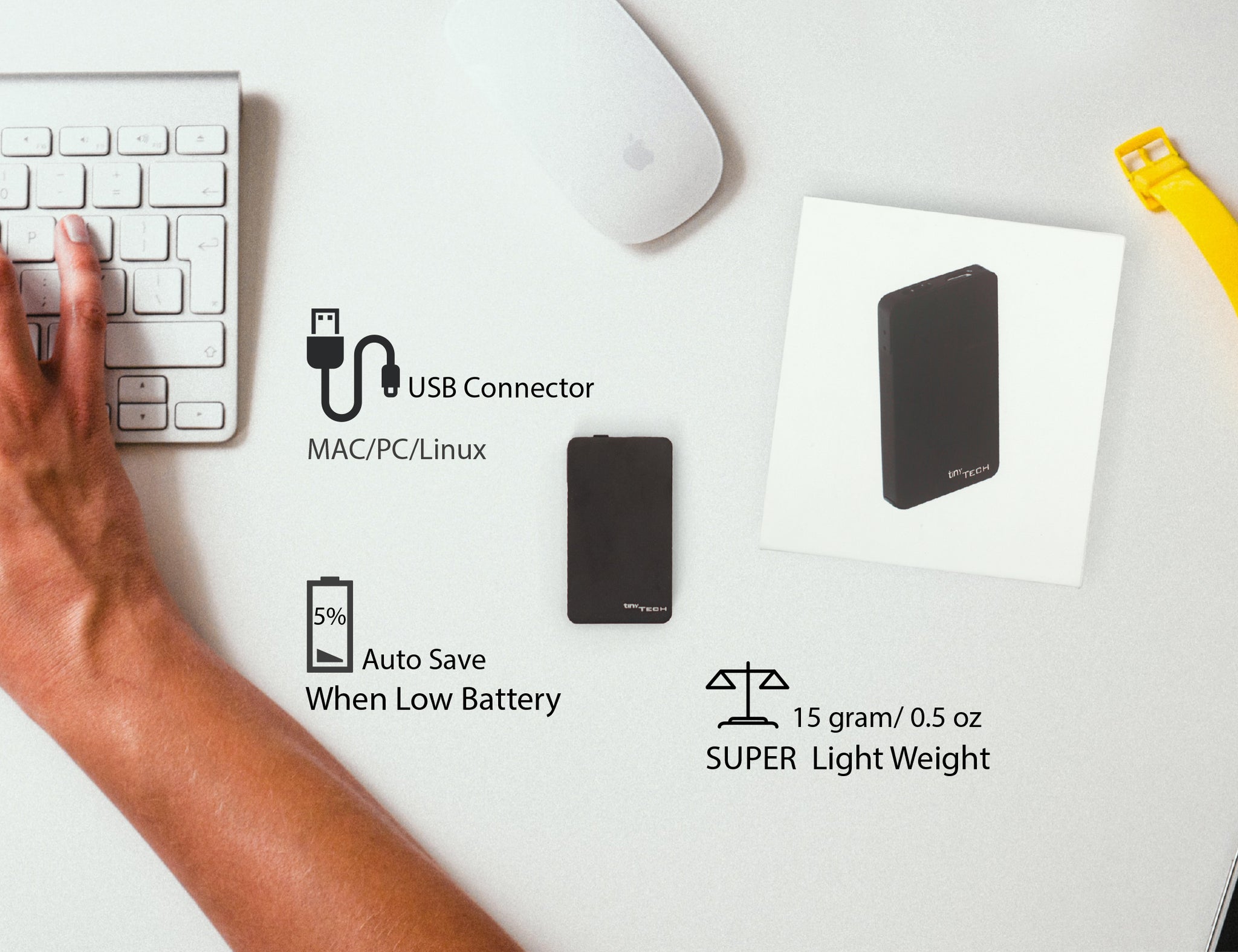 Mini Magnetic Voice Recorder | Tiny Spy Recorder – TCTEC® Innovation